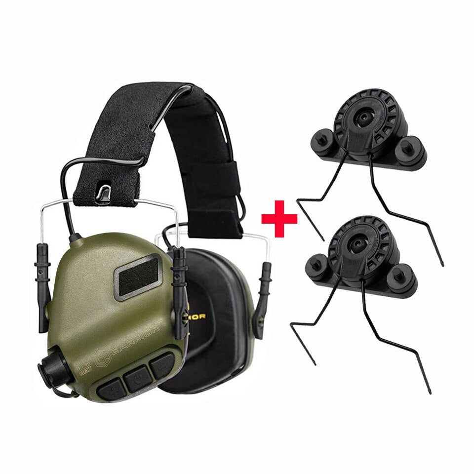 EARMOR M31 MOD4 Tactical Headset & Exfil Rail Adapter Set Hearing ...