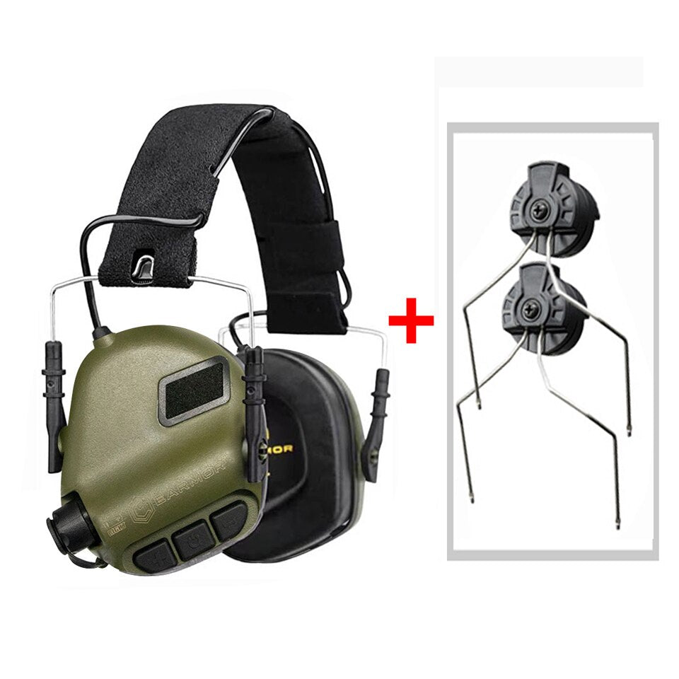 EARMOR M31 MOD4 Tactical Headset & ARC Rail Adapter Set 6 Color IPSC H ...
